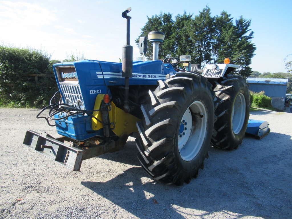 County 1124 Super Six c/w log book and the County serial number plate ...