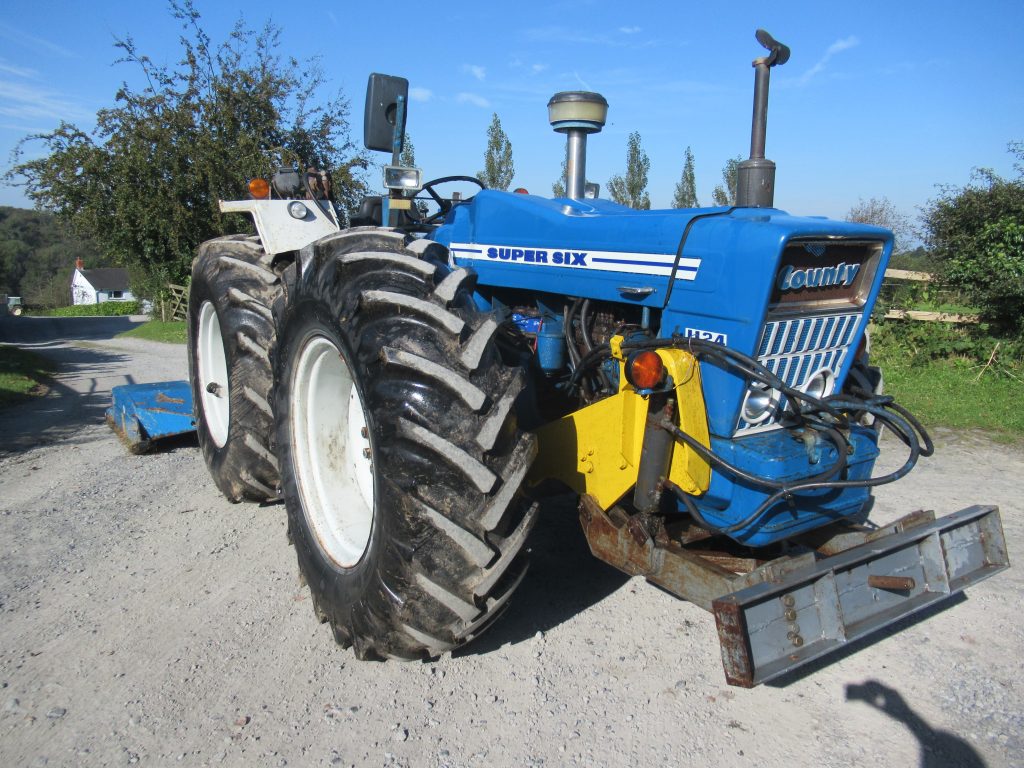 County 1124 Super Six c/w log book and the County serial number plate ...