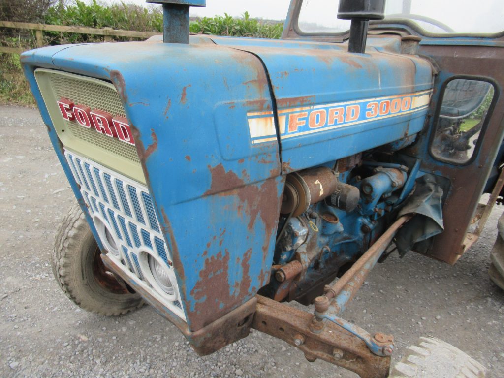 Ford 3000 c/w cab. Starts and drives well. – Richard Baggott LTD